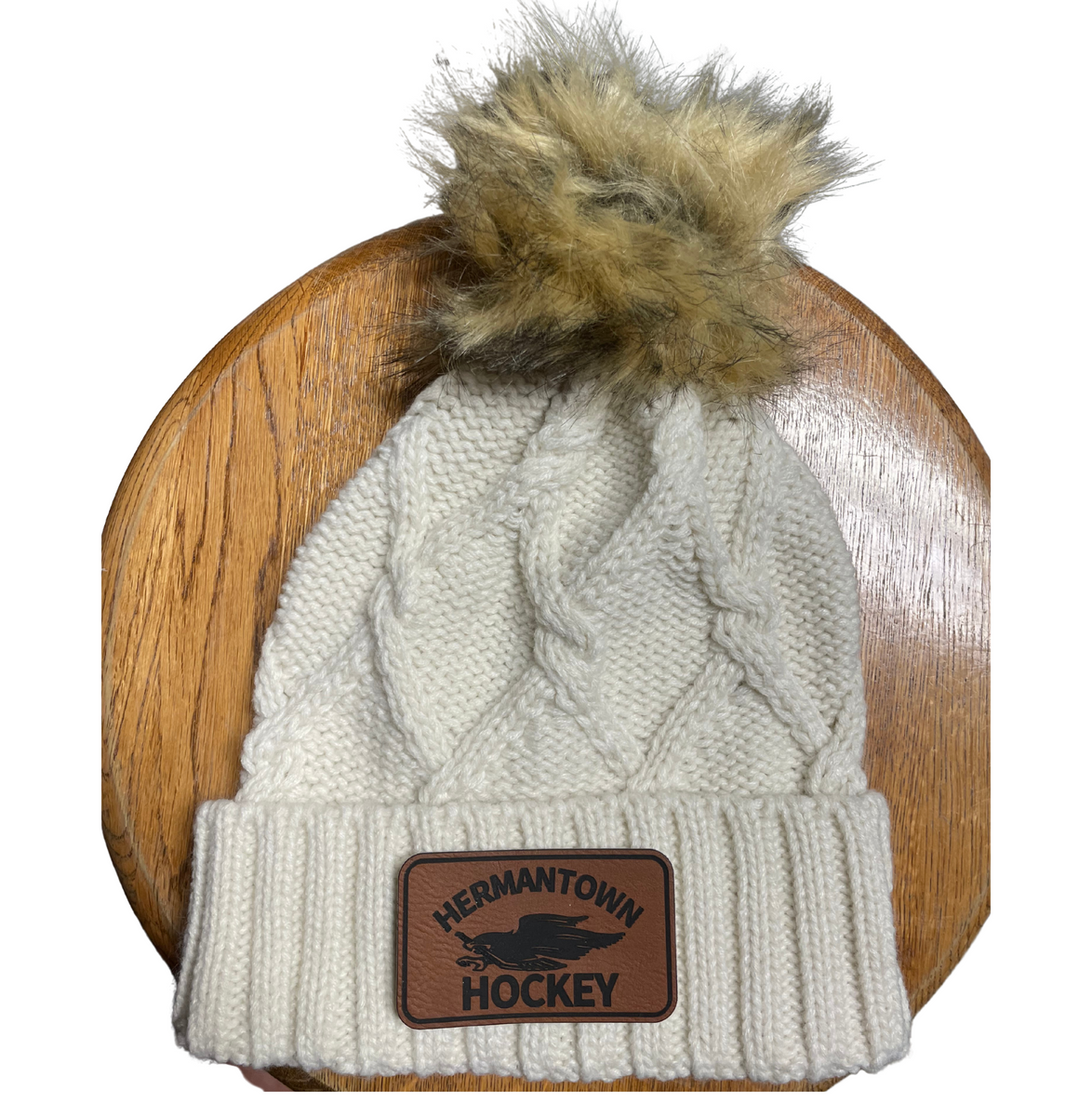 Fund A Hawk Chunky Knit Beanie Hermantown Hockey – Frozen Mosquito Apparel
